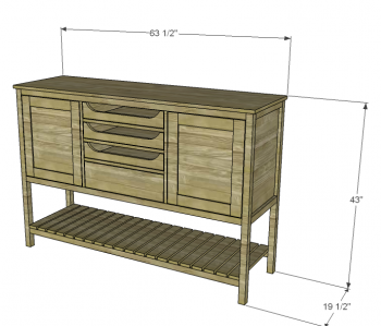 Build a Farmhouse Sideboard