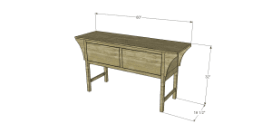 Build a Vintage Console with Drawers