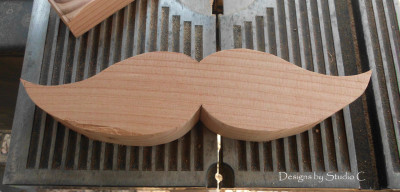 How to Make a Wood Mustache Candleholder