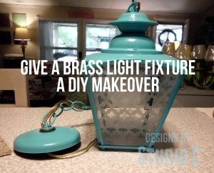 Brass Light Fixture DIY Update