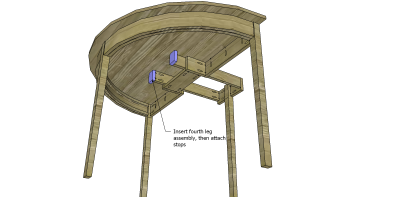 Build a Demilune Dining Table