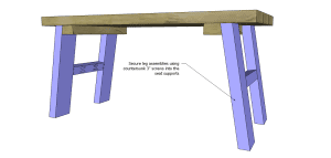 free furniture plans build rustic bench