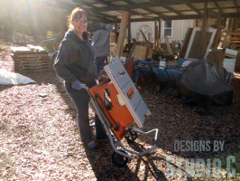 Ridgid R4510 table saw with stand