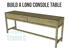 Build a Quick and Easy Table Using the Long Console Table Plans
