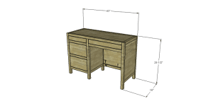 Build a Vintage Style Desk | Designs by Studio C