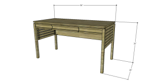 DIY Plans to Build Mesa Desk | Designs by Studio C