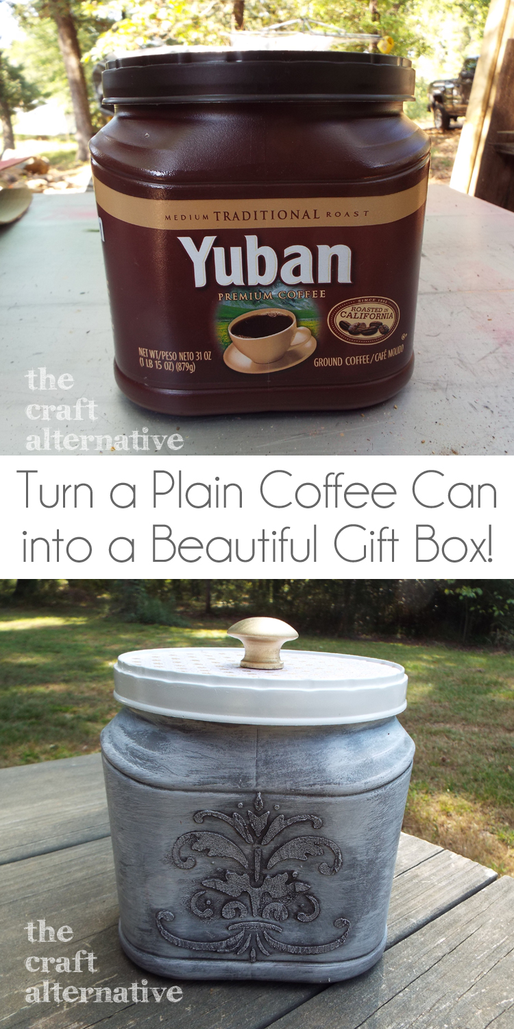 How to Make a Gift Box Using a Plastic Coffee Can