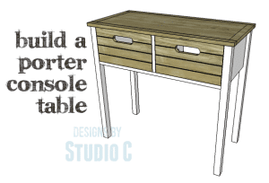 DIY Plans to Build a Porter Console Table | Designs by Studio C