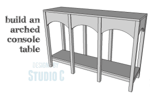 DIY Plans to Build an Arched Console Table