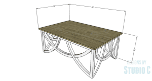 DIY Plans to Build a Curved Base Coffee Table