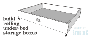 DIY Plans to Build Rolling Under-Bed Storage Boxes