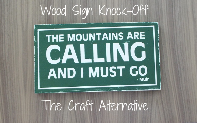 A Fabulous Wooden Sign Knock-Off