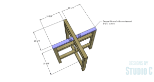 DIY Plans to Build a Cross-Leg End Table