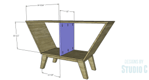 Build a Mid Century Modern Angled Cabinet