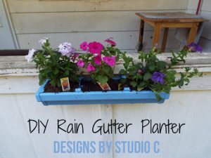 DIY Rain Gutter Planter | Designs by Studio C