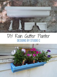 DIY Rain Gutter Planter | Designs by Studio C