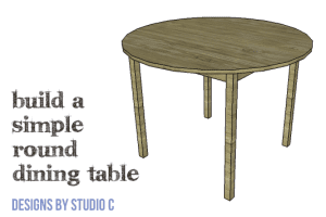 DIY Plans to Build a Simple Round Dining Table