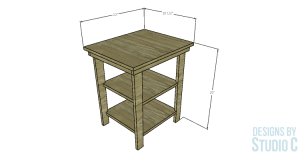 DIY Furniture Plans to Build a PB Inspired Metropolitan End Table
