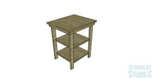 DIY Furniture Plans to Build a PB Inspired Metropolitan End Table