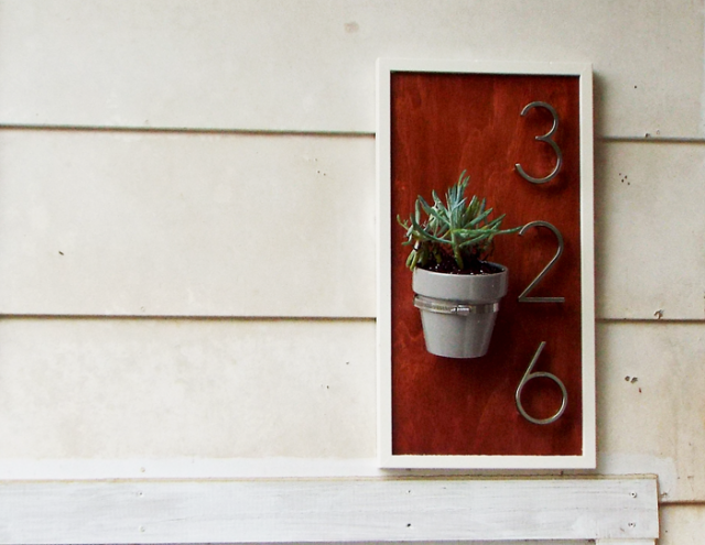 Easy to Build Modern Address Sign