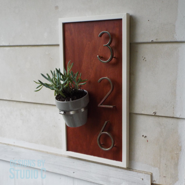 Easy to Build Modern Address Sign