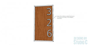 Easy to Build Modern Address Sign