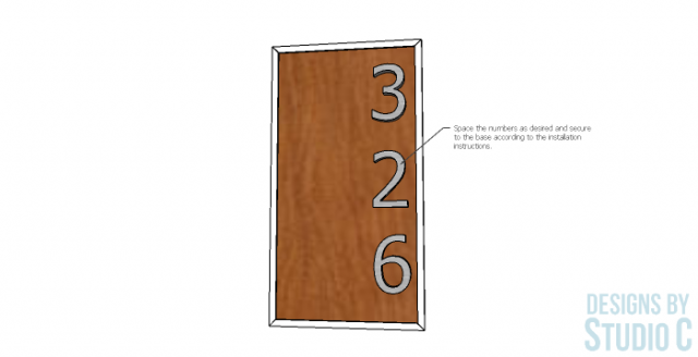 Easy to Build Modern Address Sign