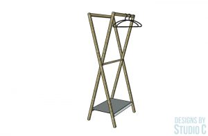 DIY: How To Build a Folding Garment Rack In 4 Easy Steps