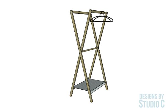 DIY: How To Build a Folding Garment Rack In 4 Easy Steps
