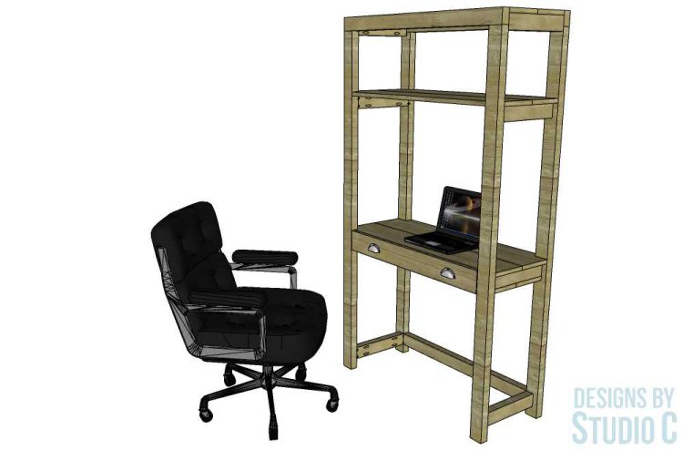 Build a Pottery Barn Inspired Reed Wall Desk