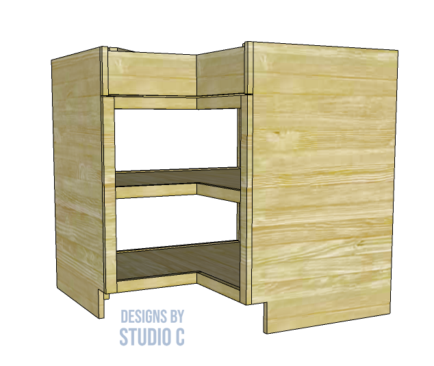 Build a Corner Base Cabinet With a Drawer