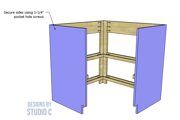 Build a Corner Base Cabinet With a Drawer