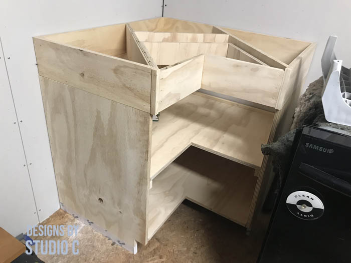 Build a Corner Base Cabinet With a Drawer